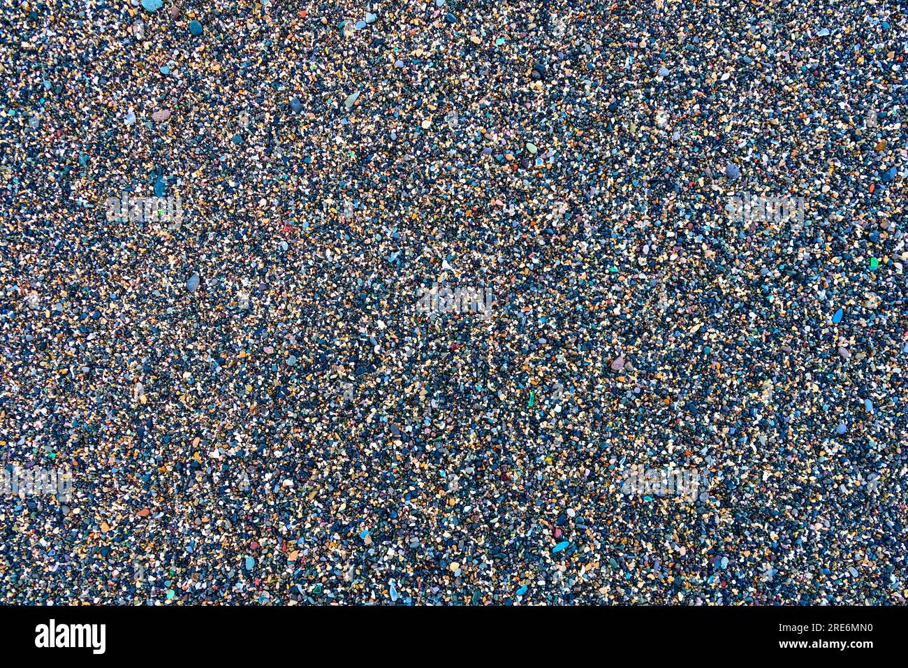 Perfect fine pebbles and shingle empty background with mixed colorful ...