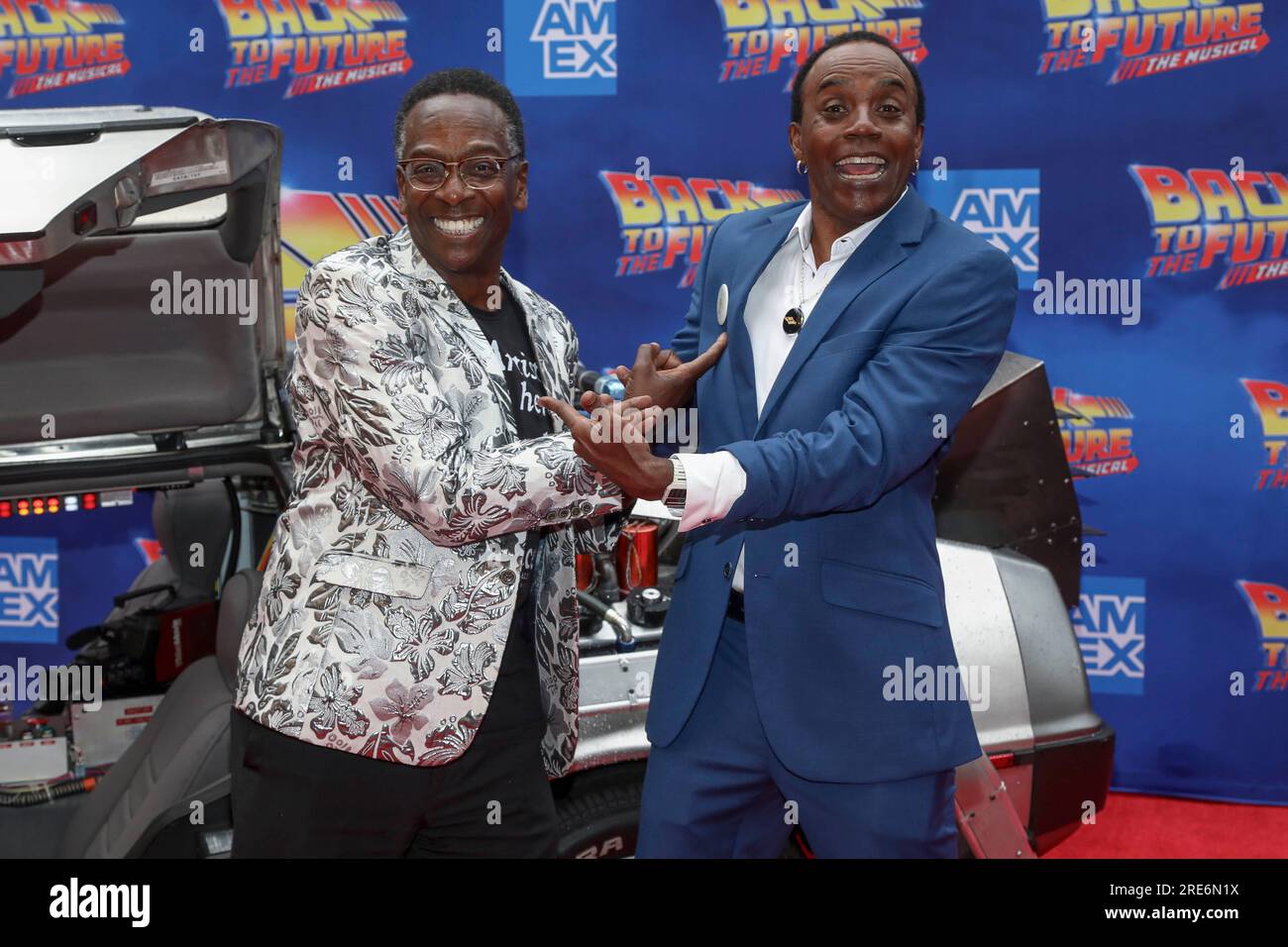 Actors Harry Waters, Jr., left, and Don Fullilove from the movie "Back ...