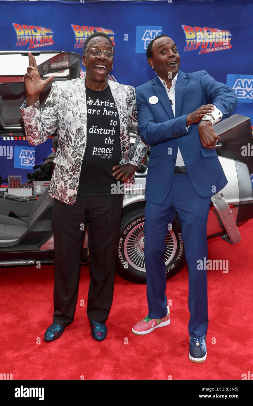 Actors Harry Waters, Jr., left, and Don Fullilove attend the "Back to ...