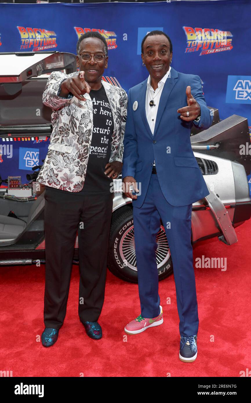 Actors Harry Waters, Jr., left, and Don Fullilove attend the "Back to ...