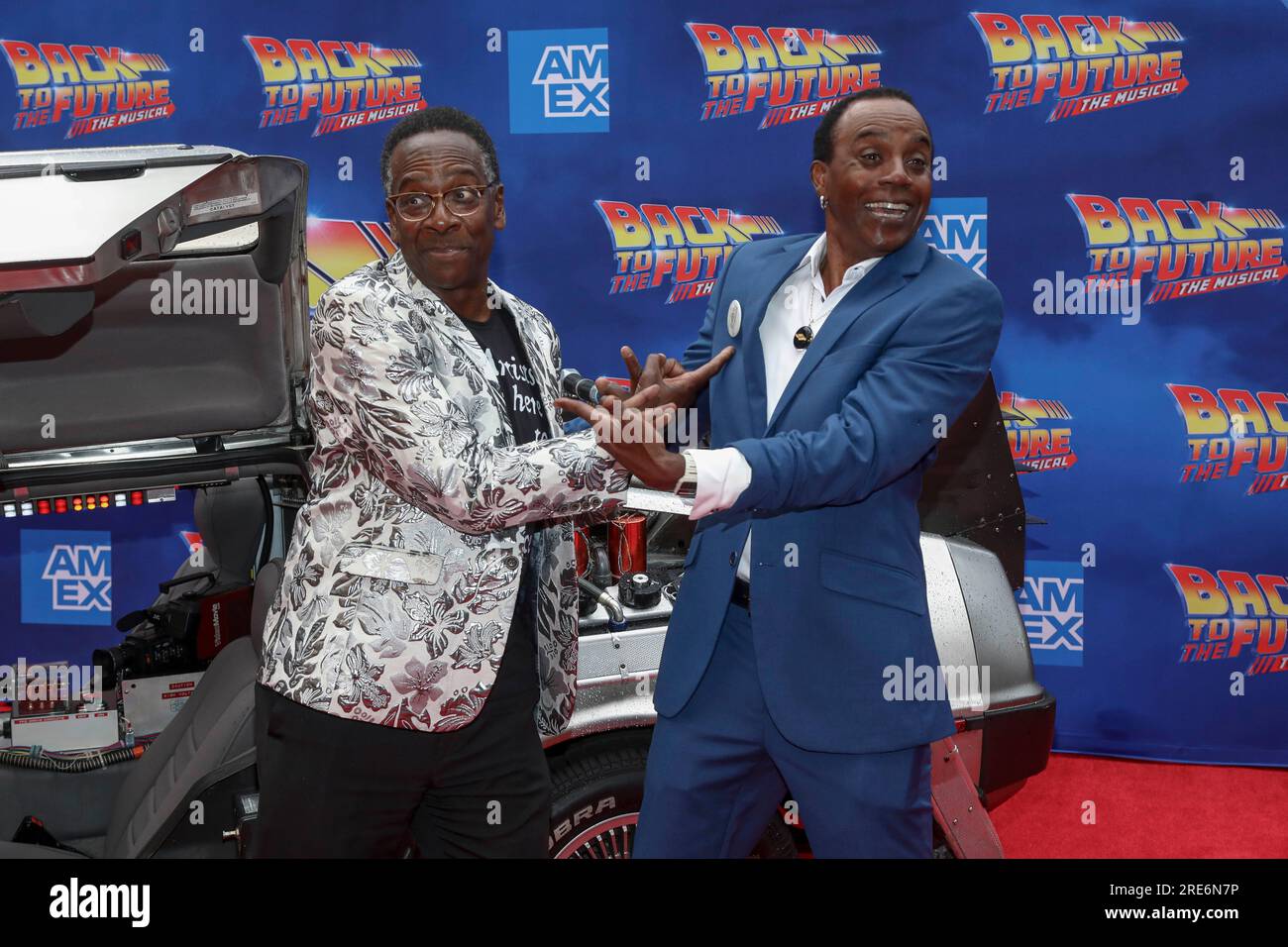 Actors Harry Waters, Jr., left, and Don Fullilove attend the "Back to ...