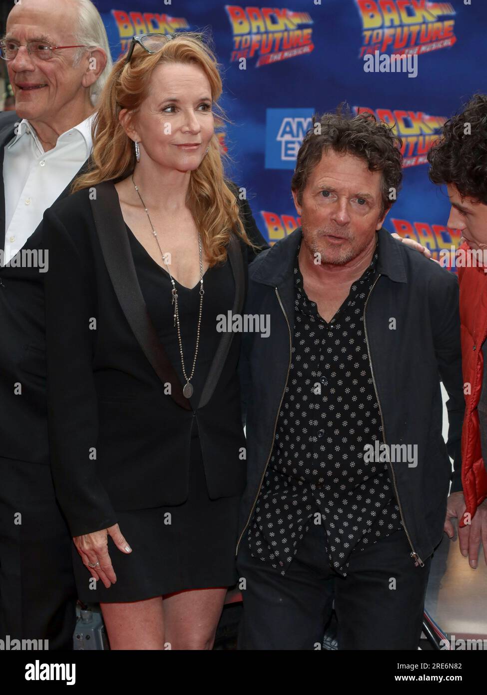 Actors Lea Thompson, left, and Michael J. Fox attend the "Back to the ...