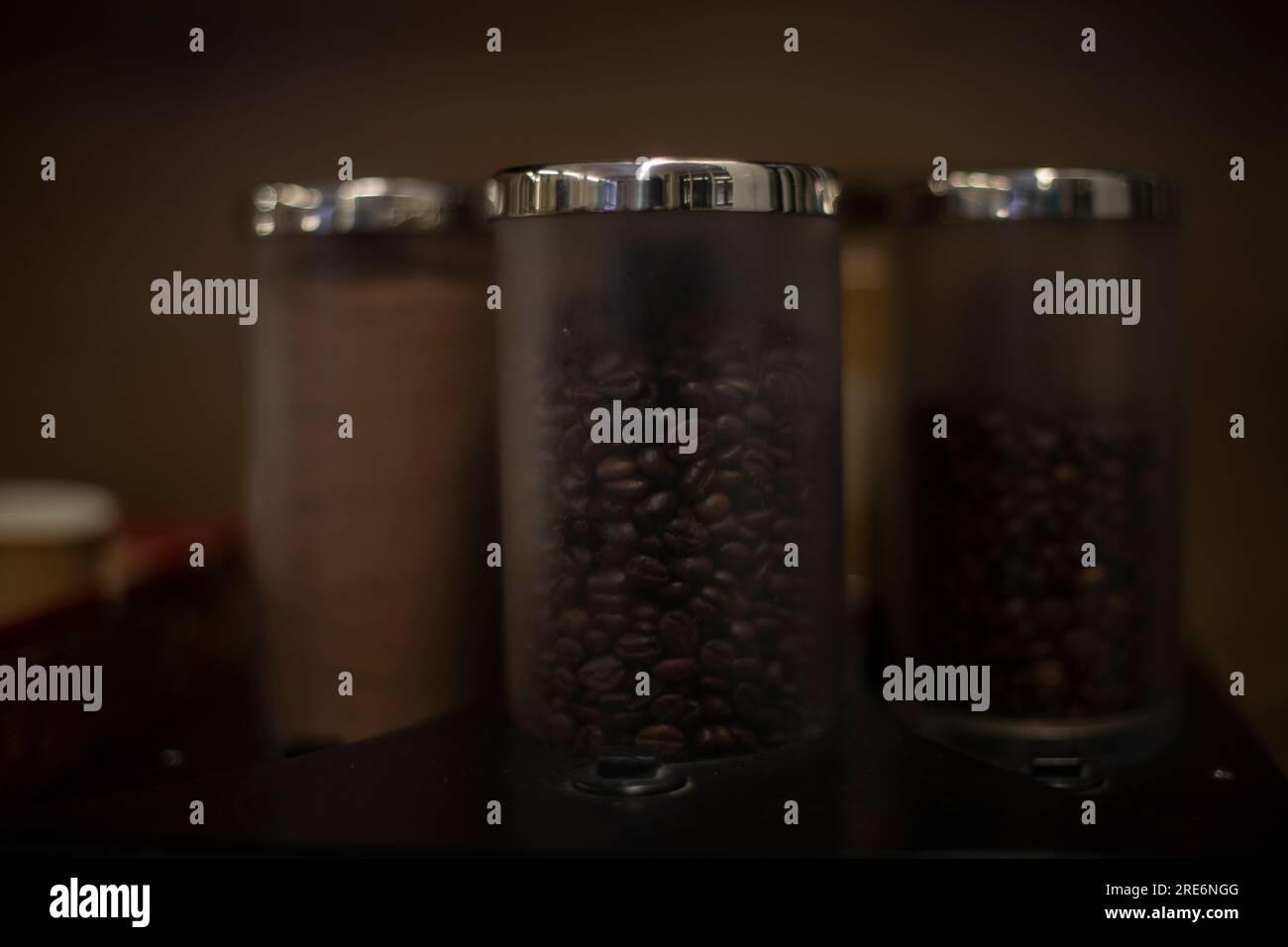 Coffee in coffee grinder. Coffee beans. Coffee Machine Parts ...