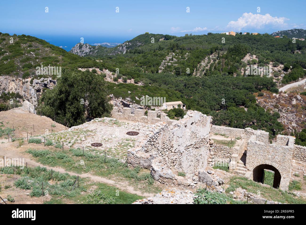 Angelokastro castle greek island hi-res stock photography and images ...