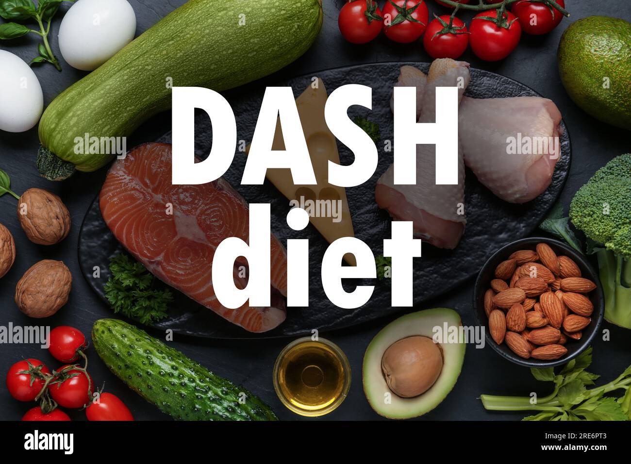 Dietary approaches to stop hypertension (Dash diet). Many different ...