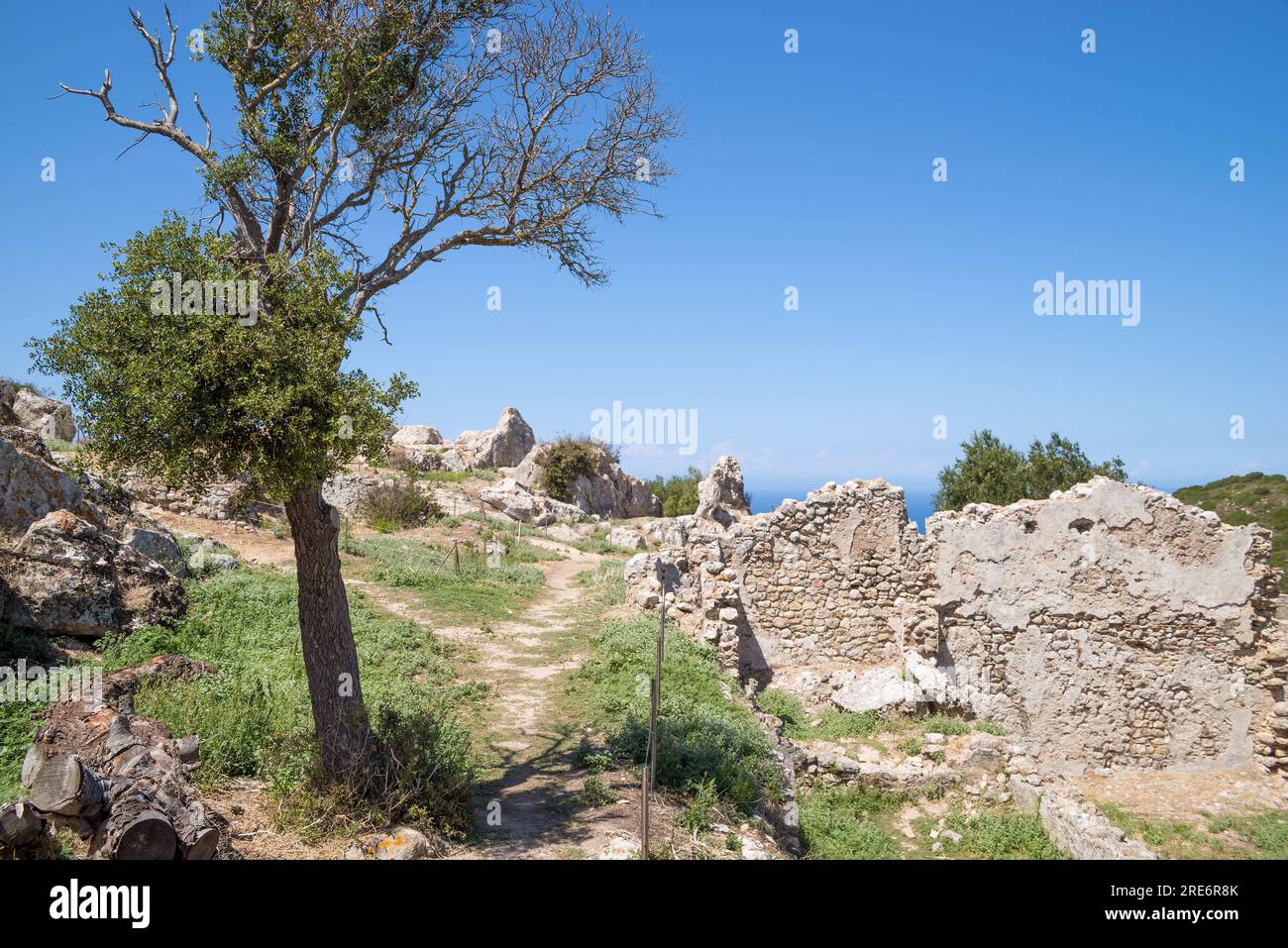 Angelokastro castle greek island hi-res stock photography and images ...