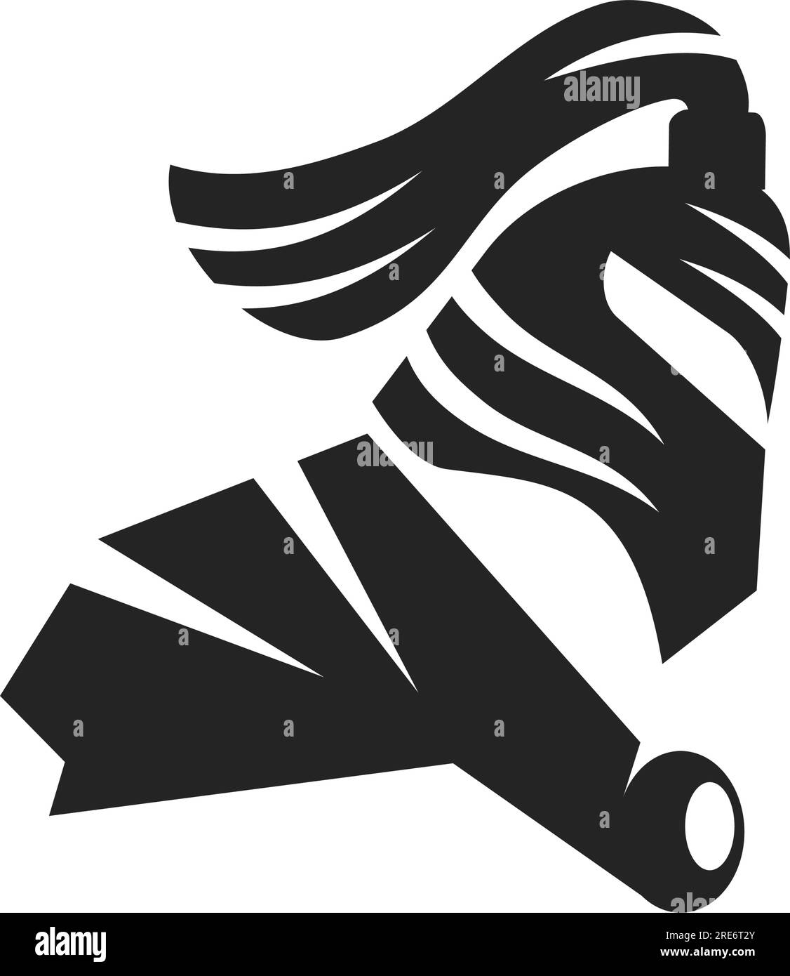 warrior logo template. Icon Illustration Brand Identity. Isolated and ...
