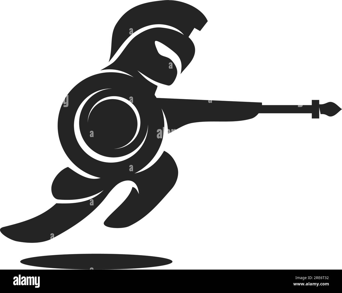 warrior logo template. Icon Illustration Brand Identity. Isolated and ...