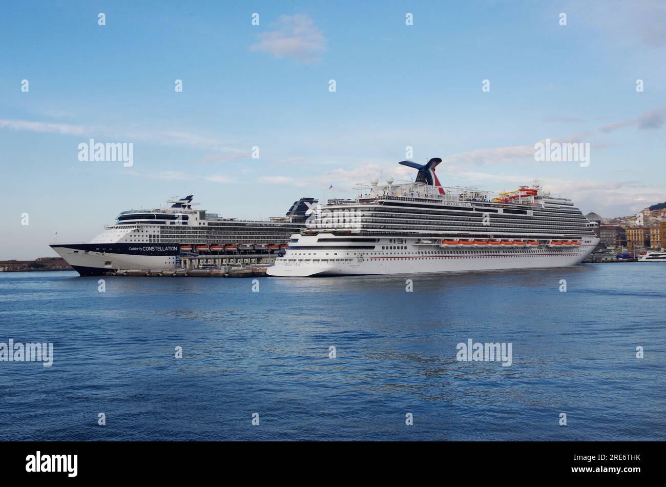 Celebrity Constellation and Carnival Vista cruise ships docked in ...