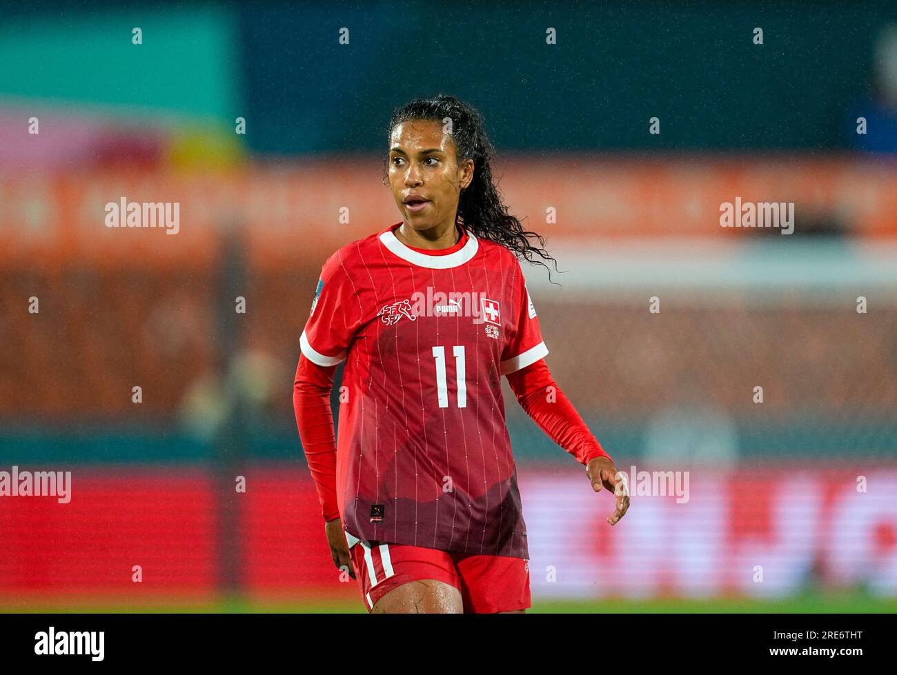 July 25 2023: Coumba Sow (Switzerland) looks on during a Group A - FIFA ...