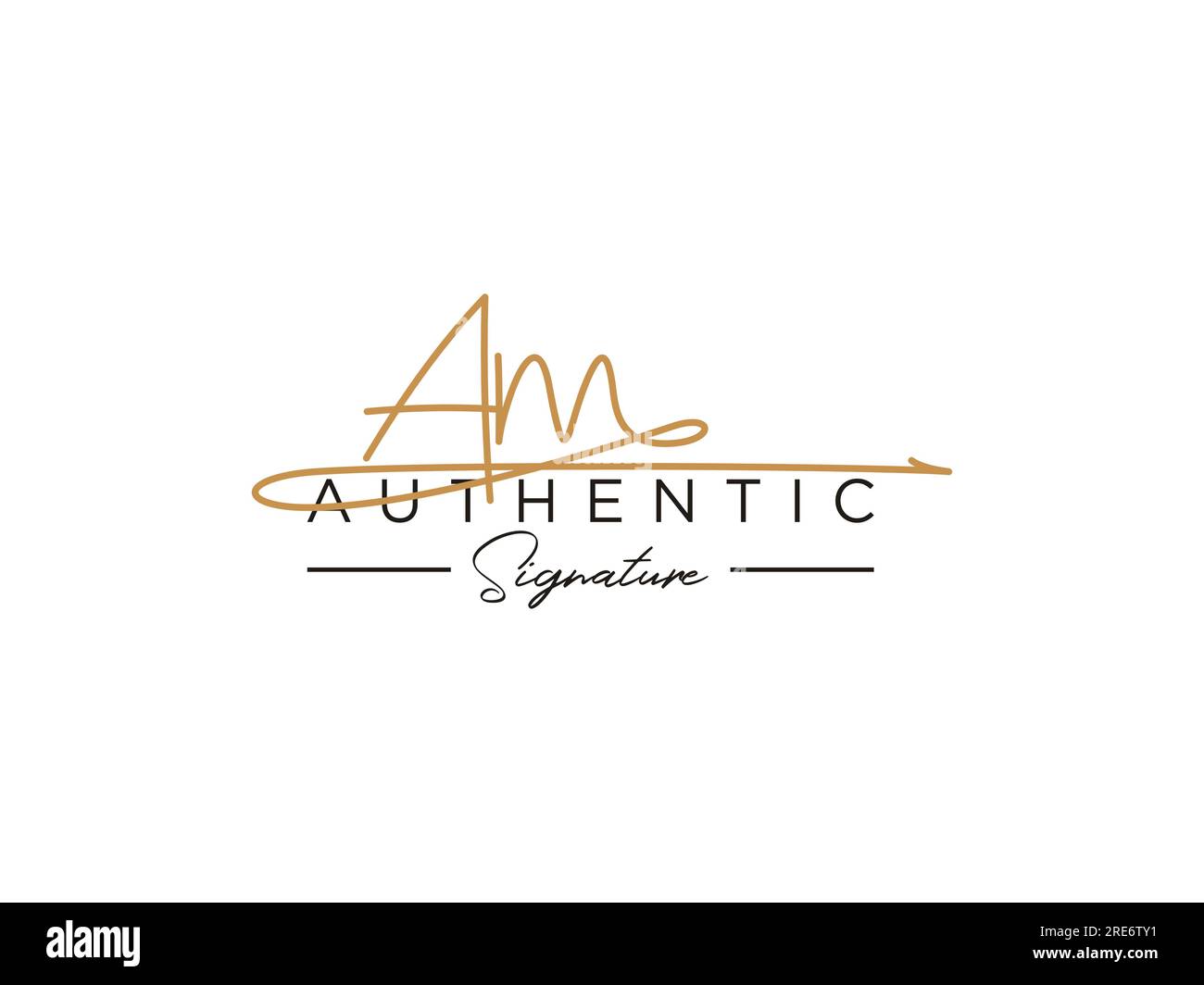 AM Signature Logo Template Vector Stock Vector Image & Art - Alamy