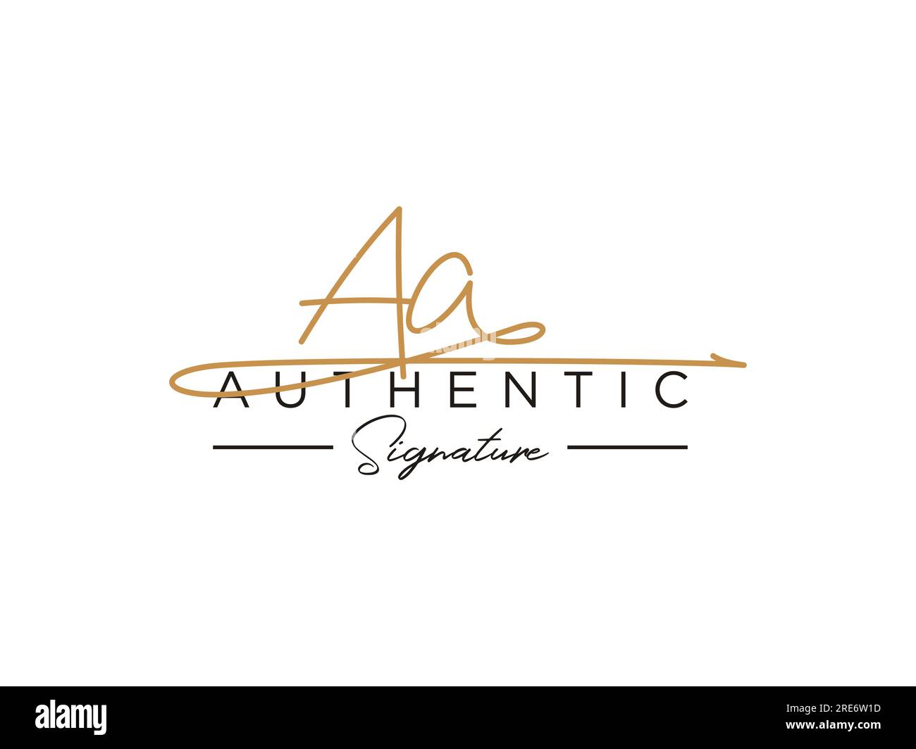 AA Signature Logo Template Vector Stock Vector Image & Art - Alamy