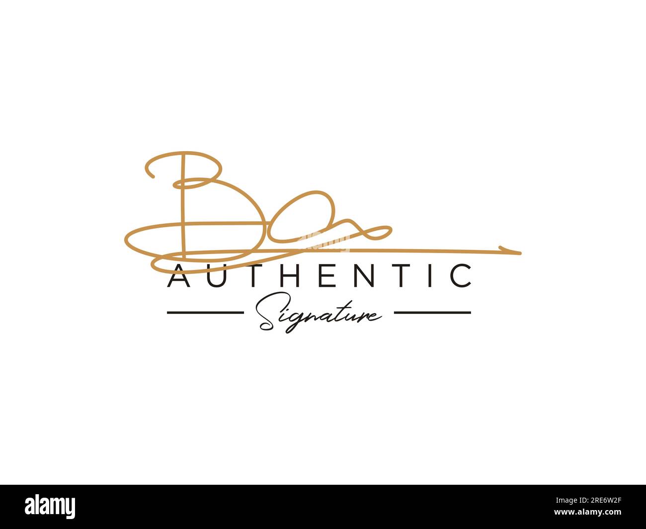 BO Signature Logo Template Vector Stock Vector Image & Art - Alamy