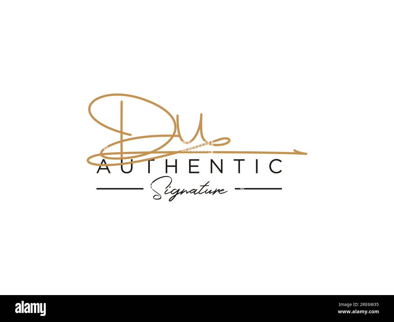 DU Signature Logo Template Vector Stock Vector Image & Art - Alamy