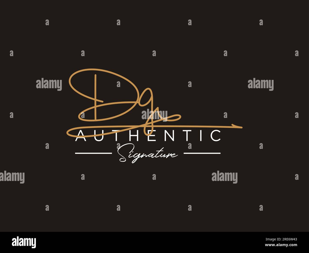 DG Signature Logo Template Vector Stock Vector Image & Art - Alamy
