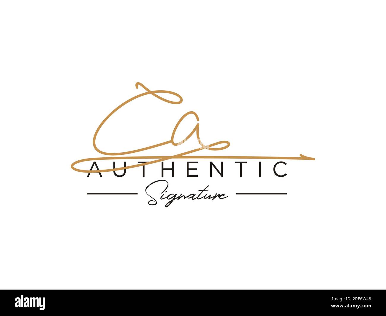CA Signature Logo Template Vector Stock Vector Image & Art - Alamy