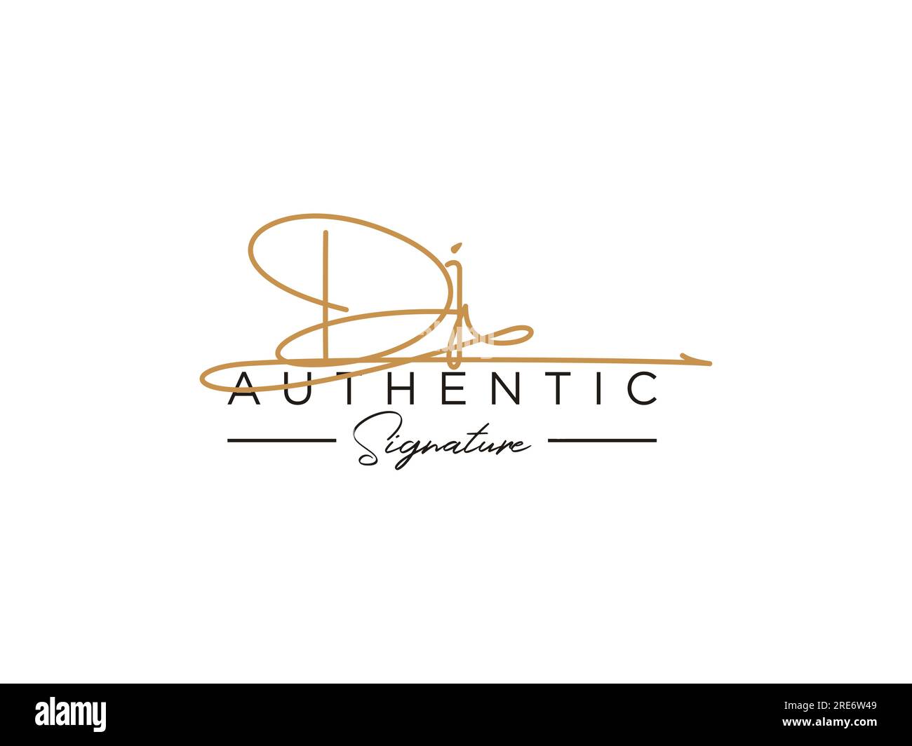 DJ Signature Logo Template Vector Stock Vector Image & Art - Alamy