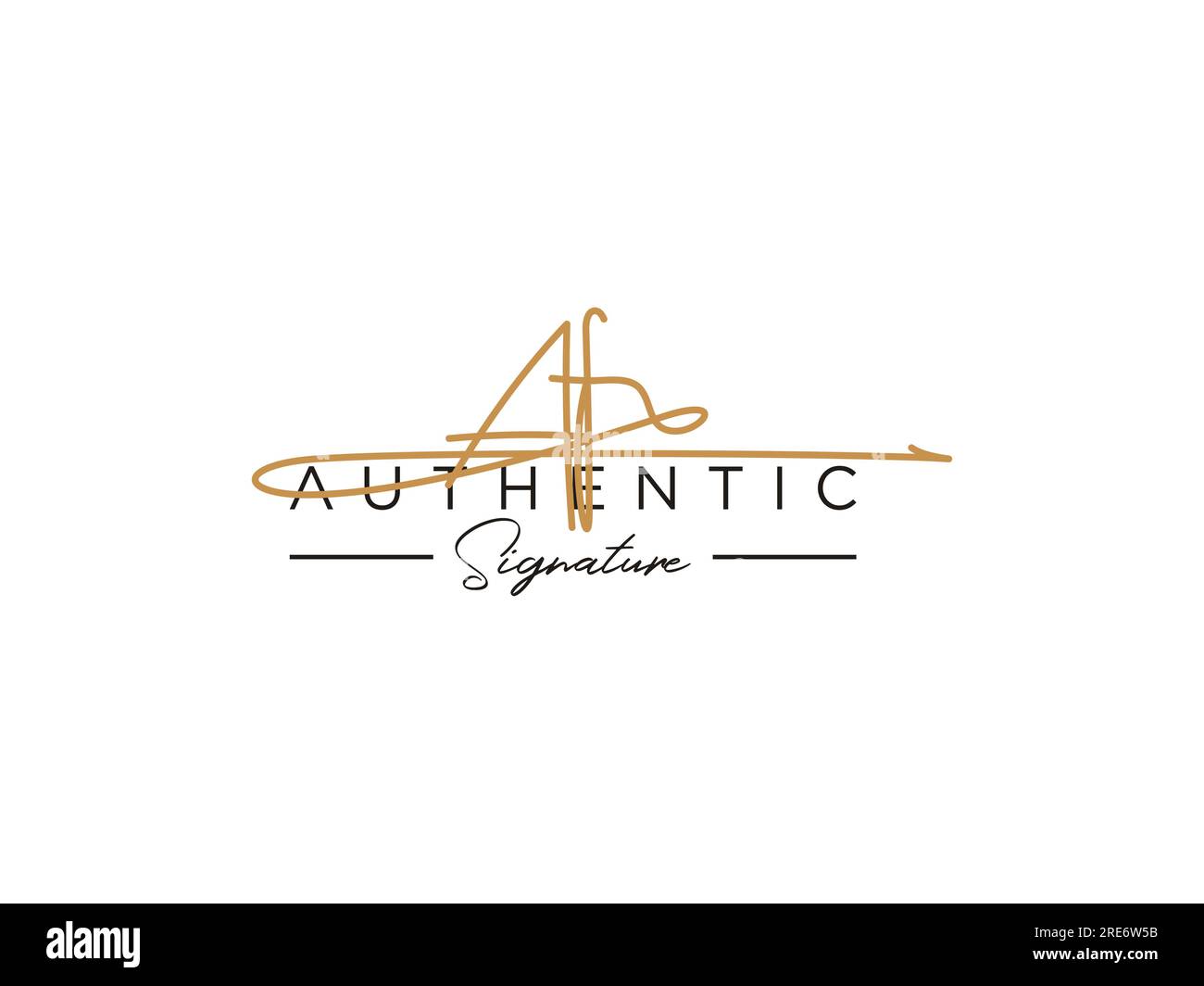 AF Signature Logo Template Vector Stock Vector Image & Art - Alamy