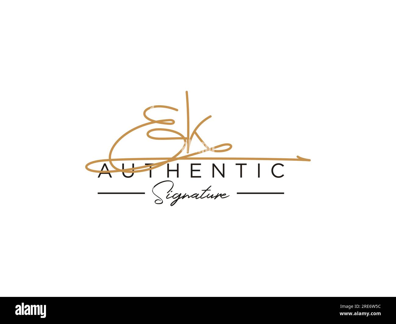 Ek signature Stock Vector Images - Alamy