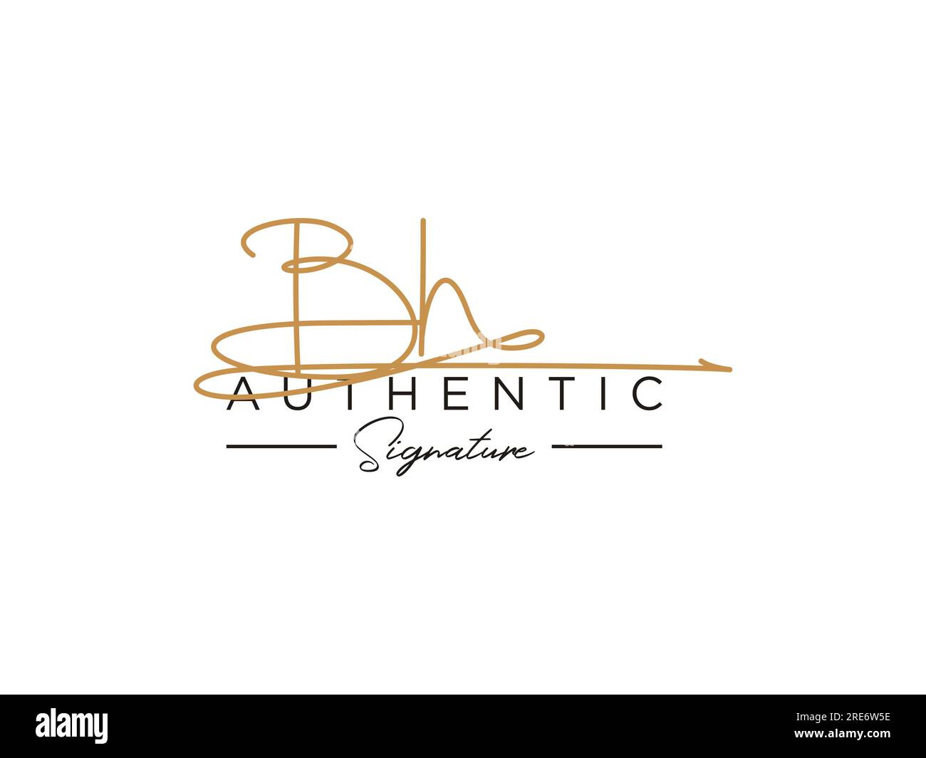 Bh signature hi-res stock photography and images - Alamy
