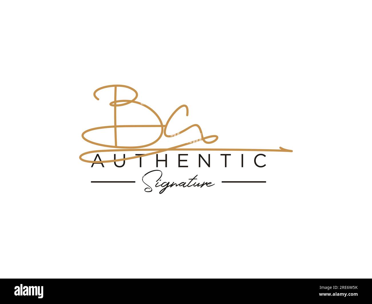BC Signature Logo Template Vector Stock Vector Image & Art - Alamy