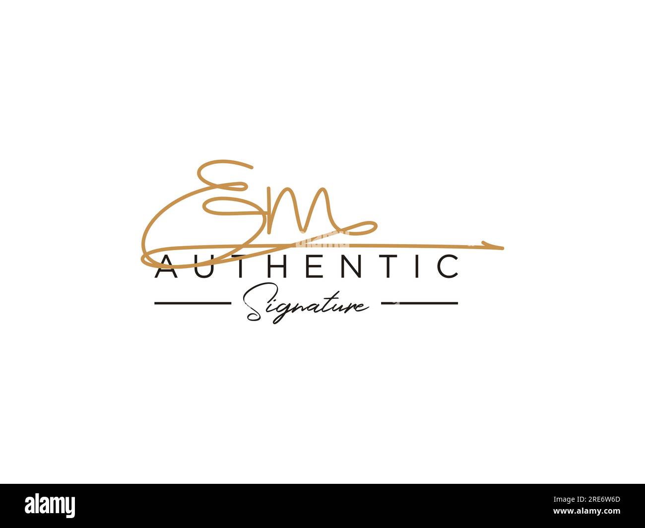 Em signature hi-res stock photography and images - Alamy