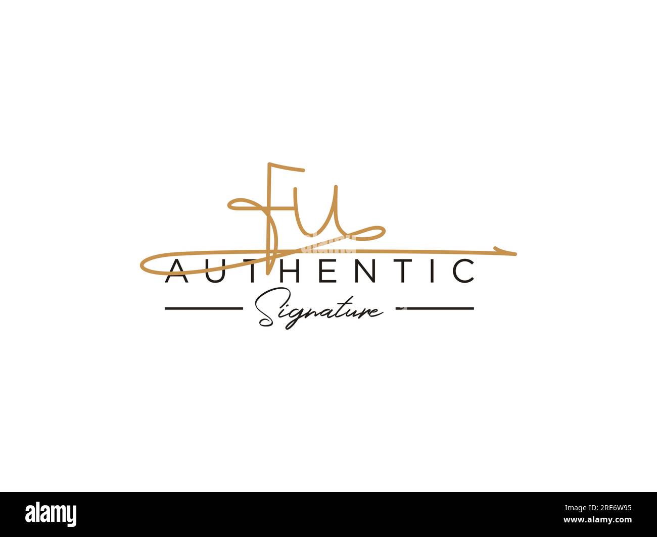 FU Signature Logo Template Vector Stock Vector Image & Art - Alamy