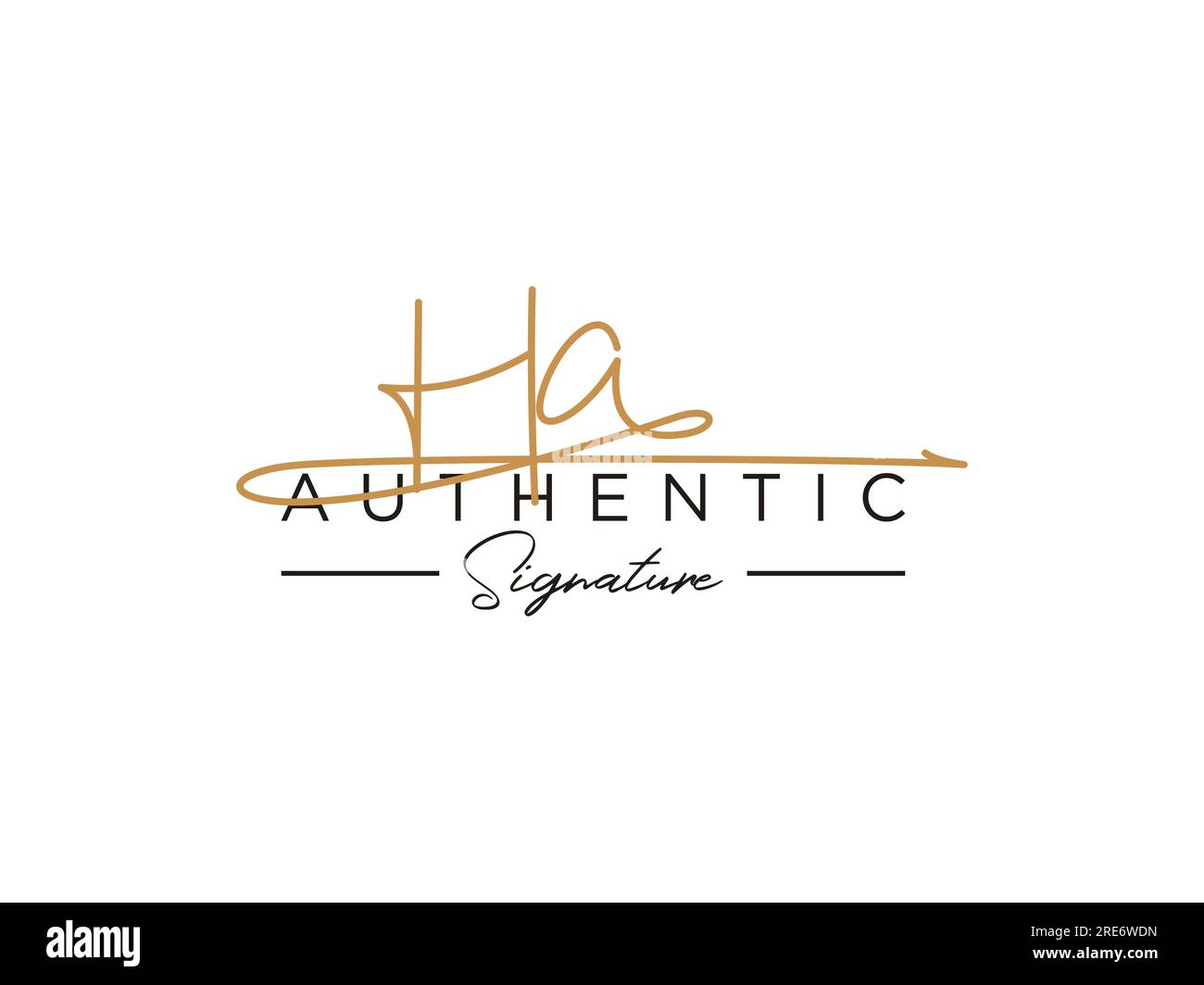 HA Signature Logo Template Vector Stock Vector Image & Art - Alamy