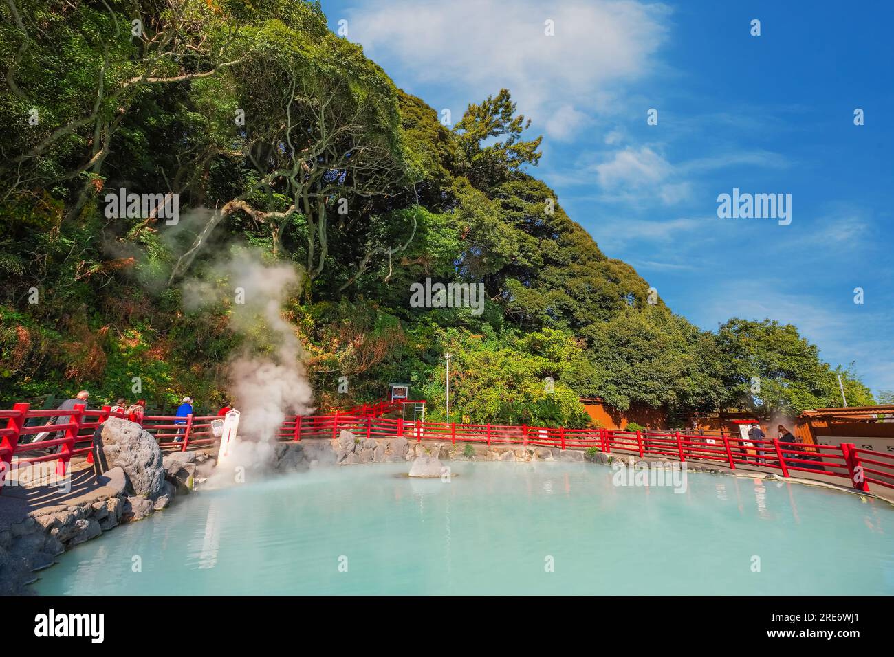 Beppu, Japan - Nov 25 2022: Kamado Jigoku hot spring in Beppu, Oita ...