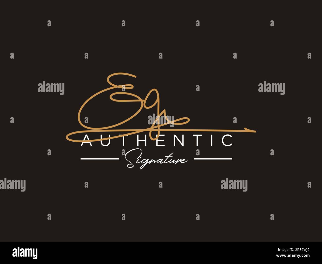 EG Signature Logo Template Vector Stock Vector Image & Art - Alamy