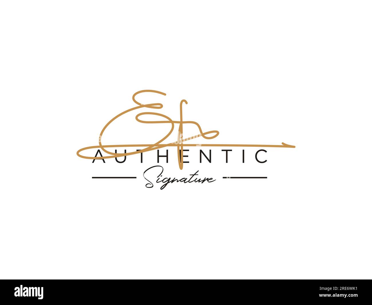 Initial ef logo vector vectors hi-res stock photography and images - Alamy