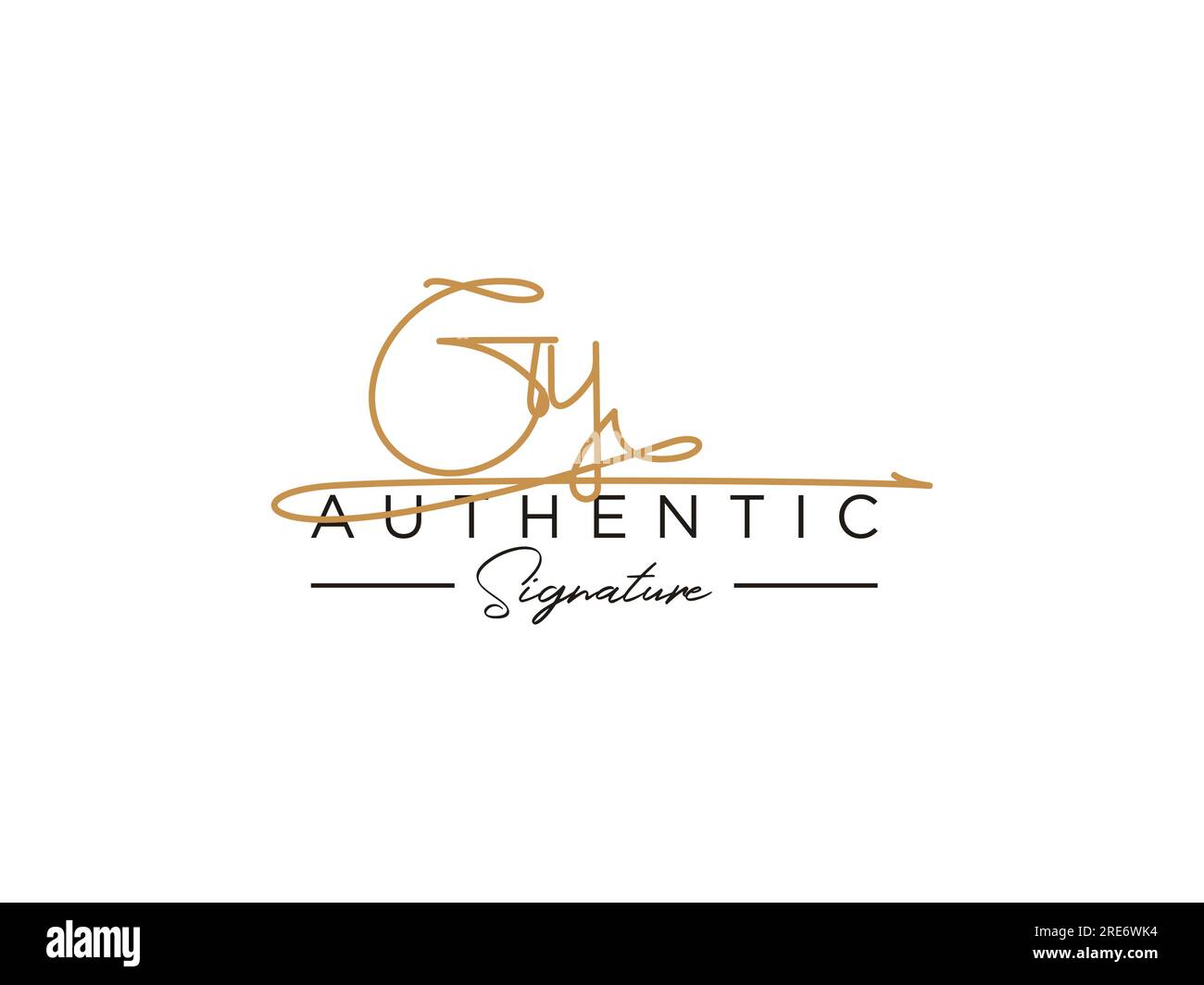 GY Signature Logo Template Vector Stock Vector Image & Art - Alamy