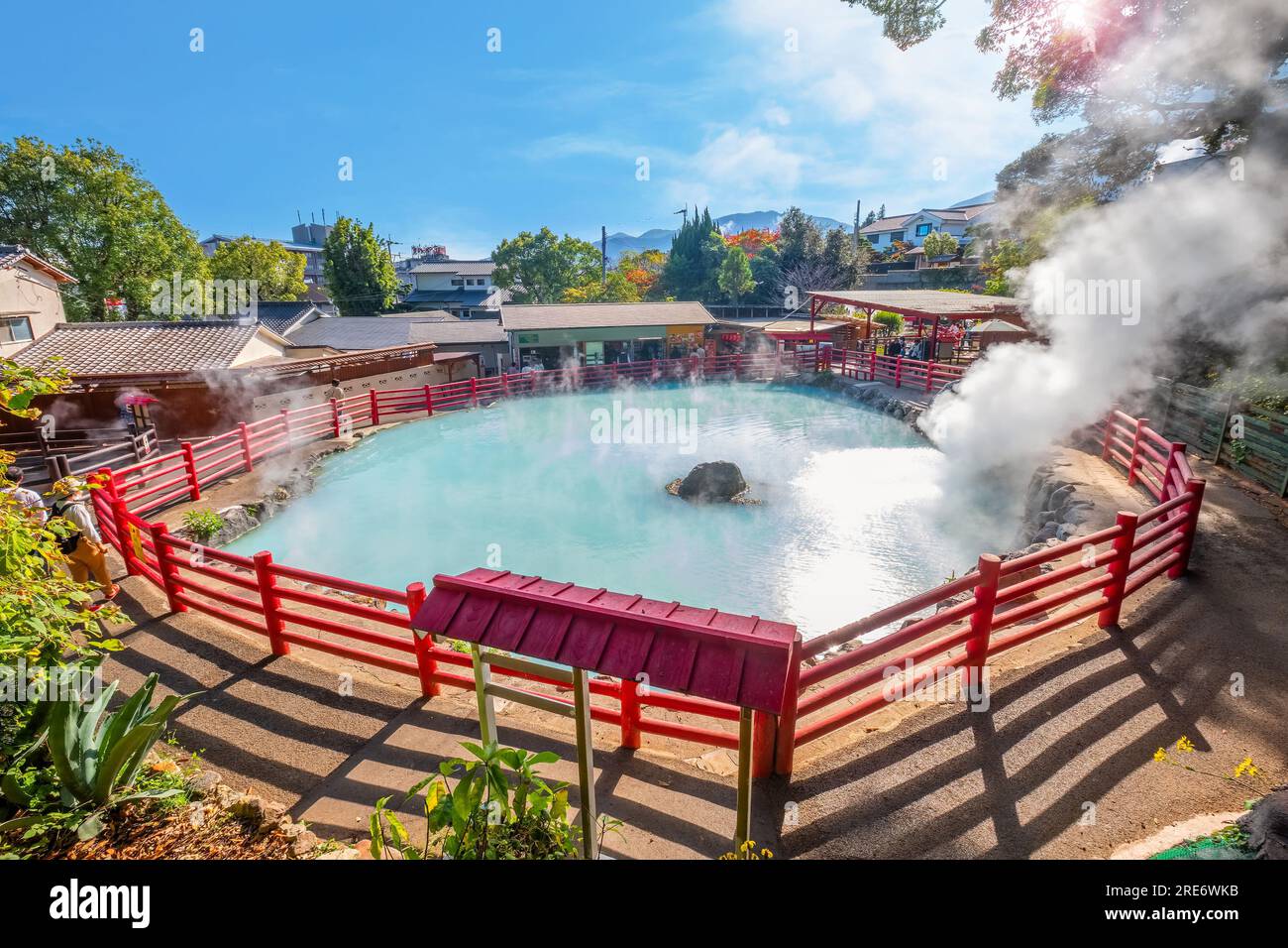 Beppu, Japan - Nov 25 2022: Kamado Jigoku hot spring in Beppu, Oita ...