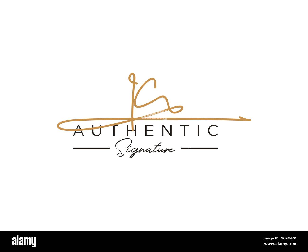 IC Signature Logo Template Vector Stock Vector Image & Art - Alamy