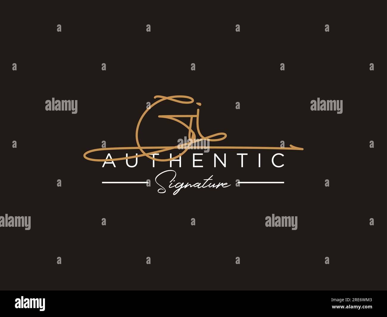 GI Signature Logo Template Vector Stock Vector Image & Art - Alamy