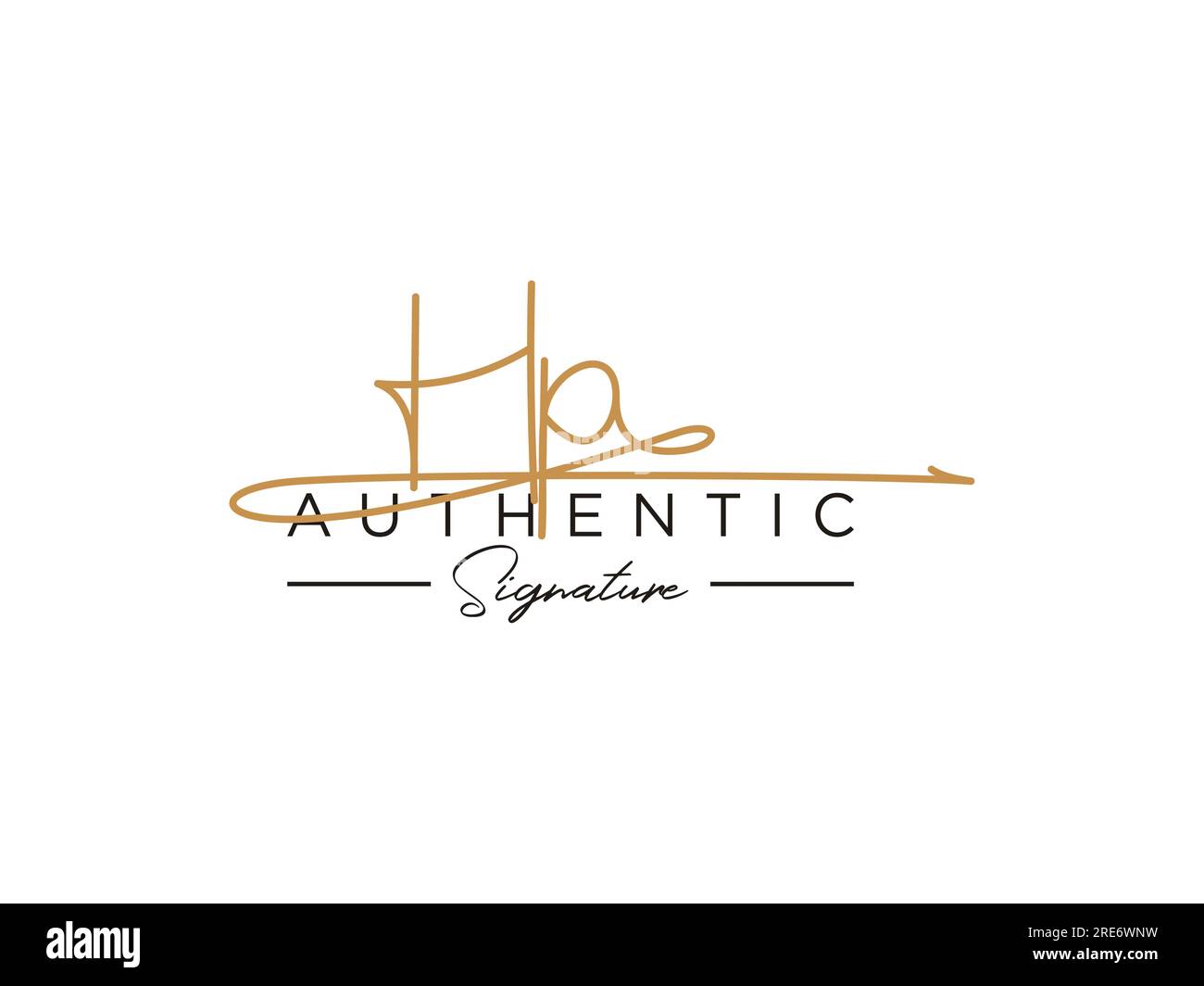 HP Signature Logo Template Vector Stock Vector Image & Art - Alamy