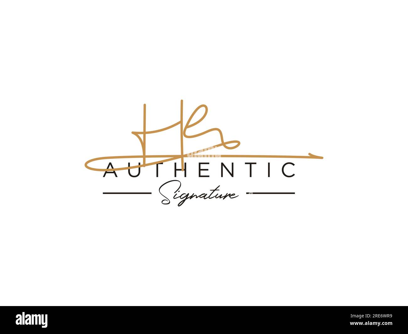 HE Signature Logo Template Vector Stock Vector Image & Art - Alamy