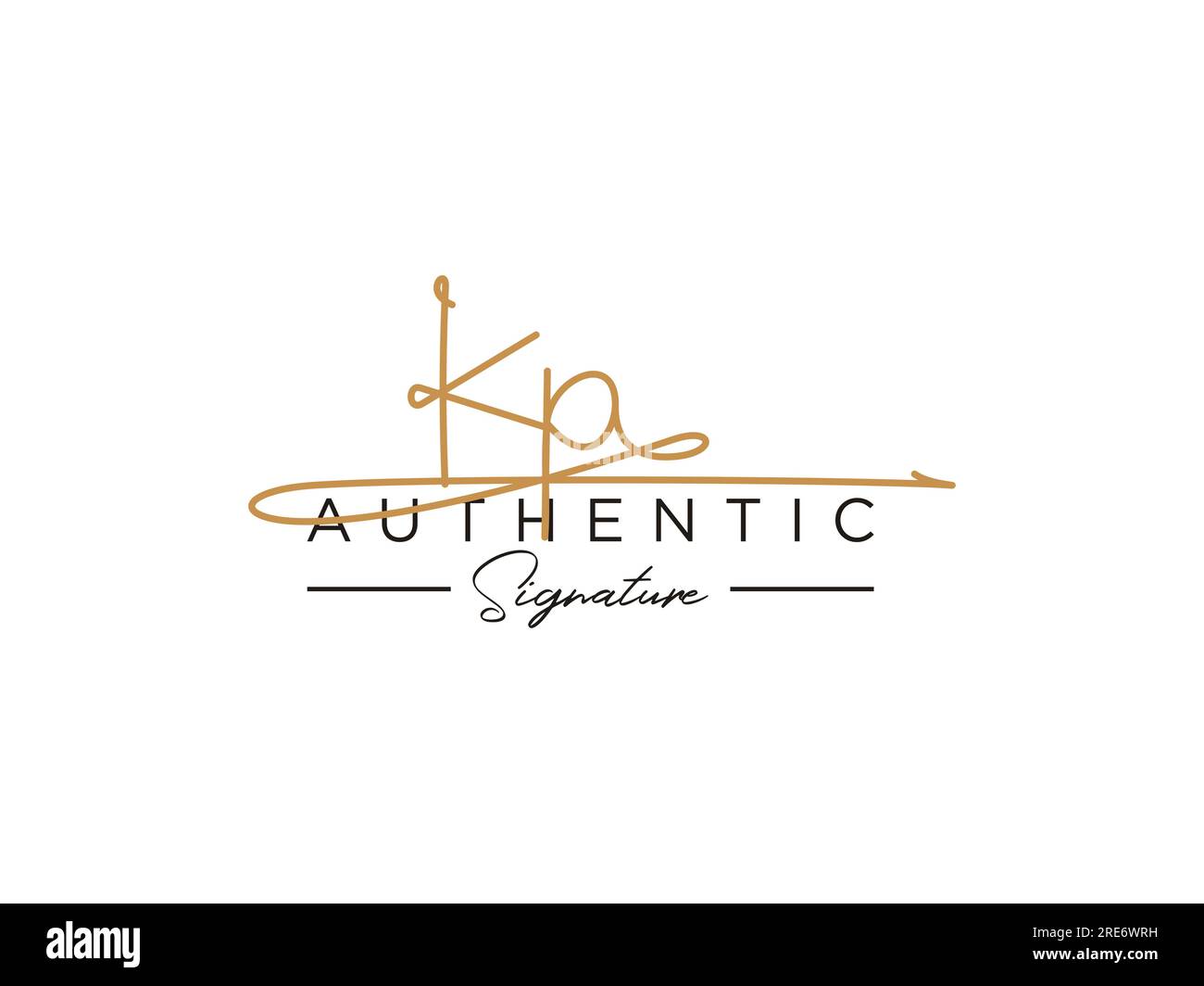 KP Signature Logo Template Vector Stock Vector Image & Art - Alamy