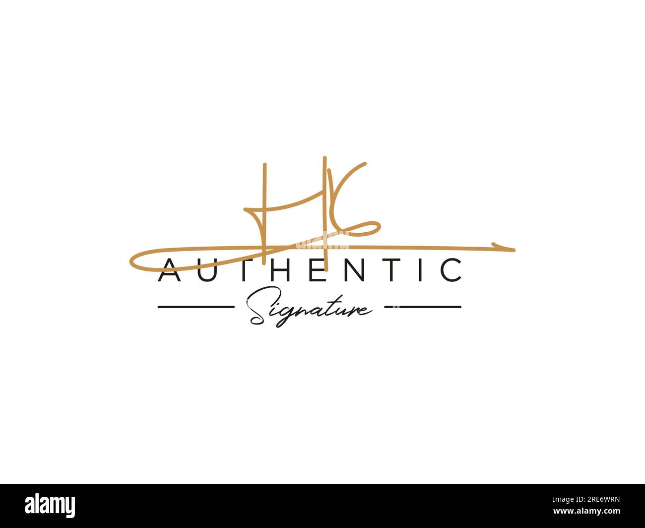 HR Signature Logo Template Vector Stock Vector Image & Art - Alamy