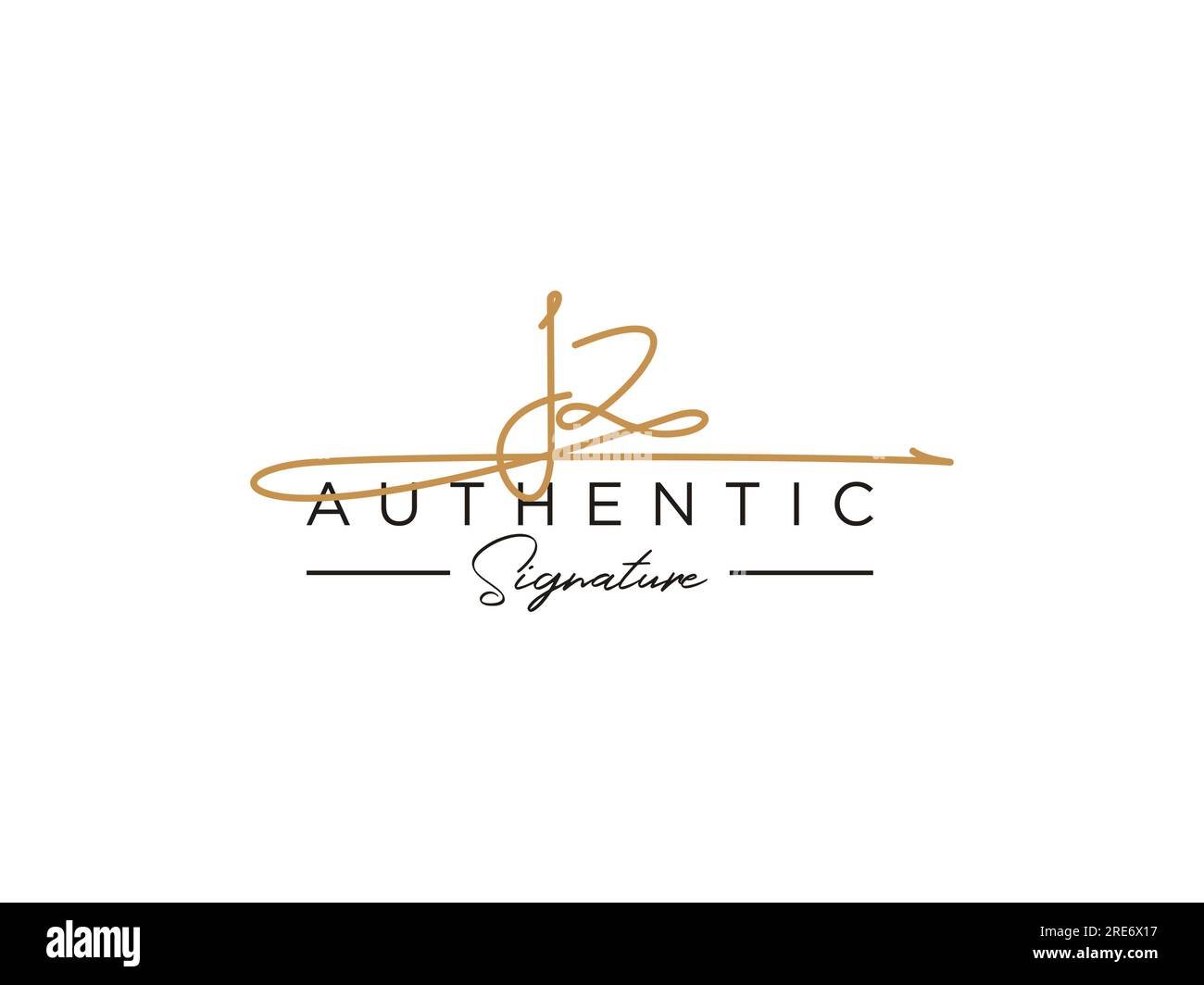 JZ Signature Logo Template Vector Stock Vector Image & Art - Alamy