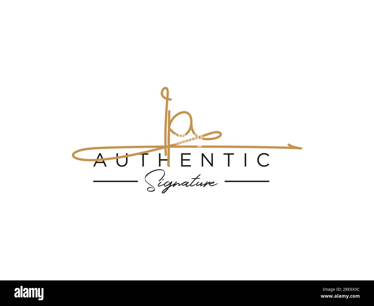IP Signature Logo Template Vector Stock Vector Image & Art - Alamy