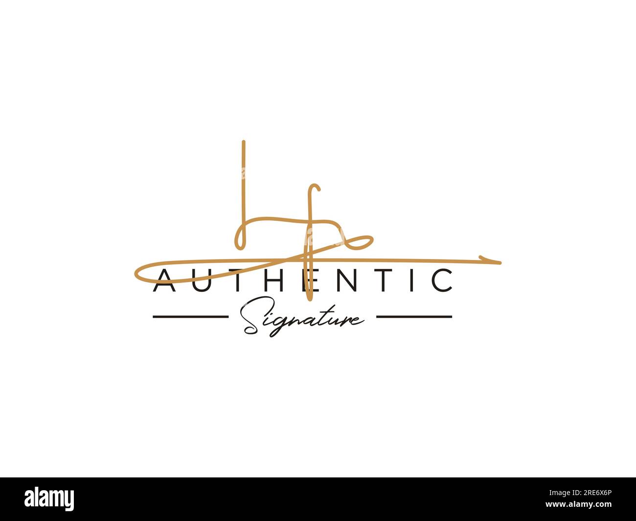 LF Signature Logo Template Vector Stock Vector Image & Art - Alamy