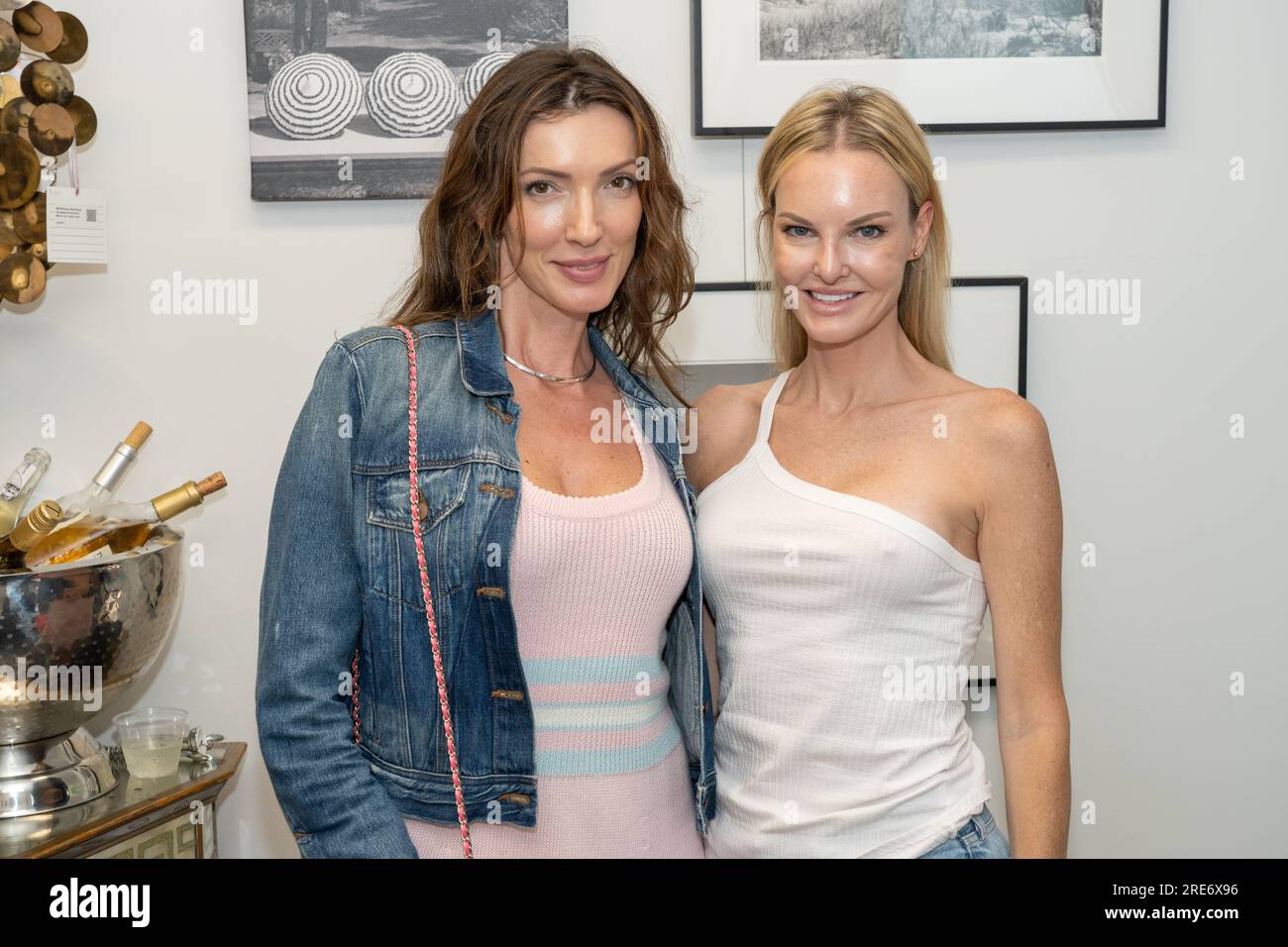 Sara Shala and Amy Tripp attend Artist Luciana Pampalone "Hamptons ...