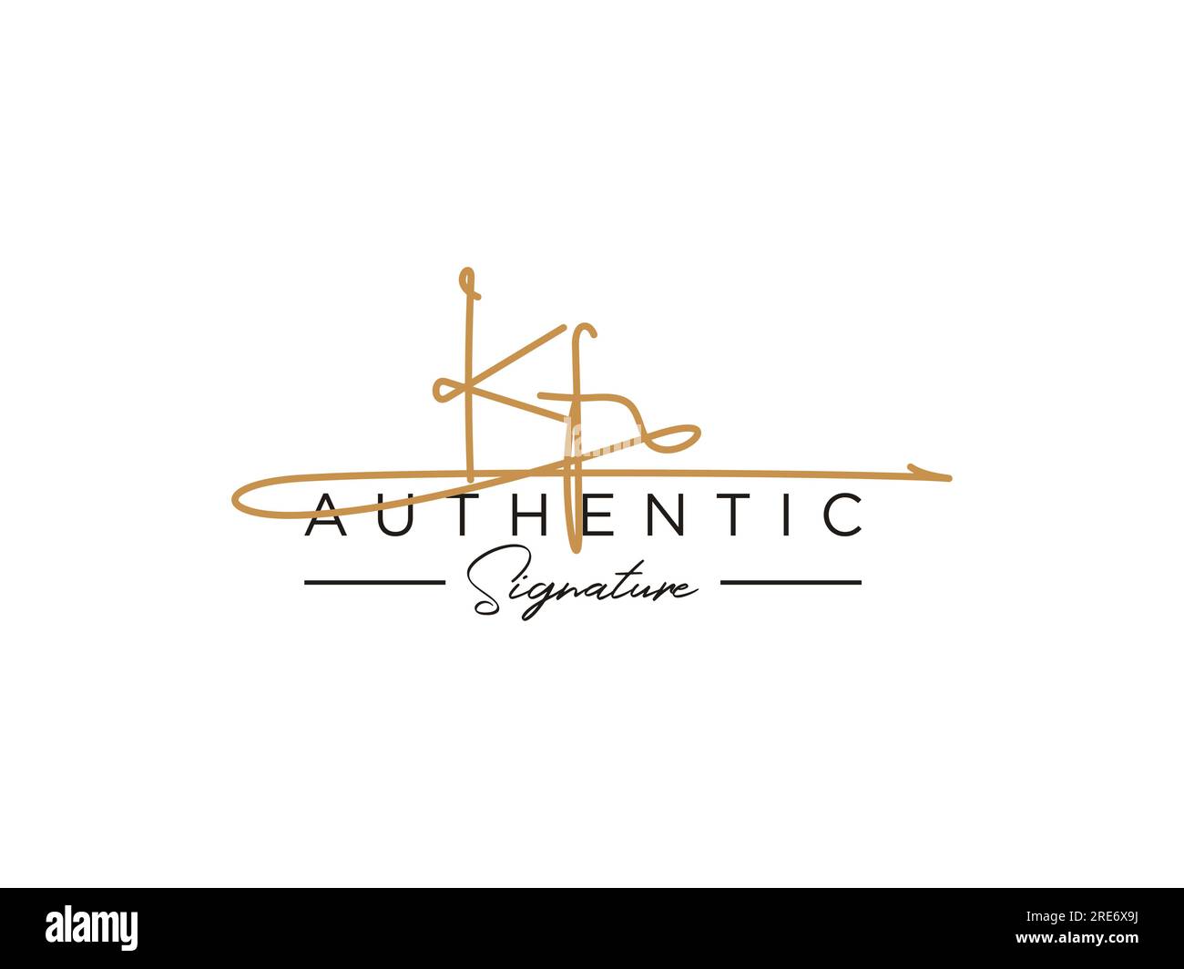 KF Signature Logo Template Vector Stock Vector Image & Art - Alamy