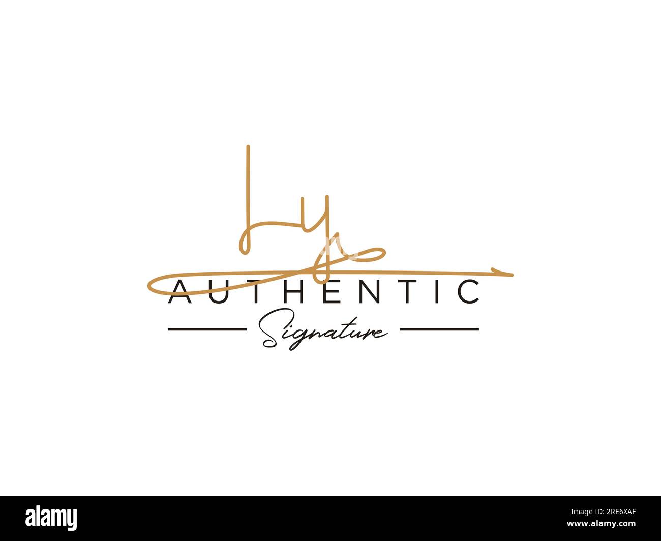 LY Signature Logo Template Vector Stock Vector Image & Art - Alamy
