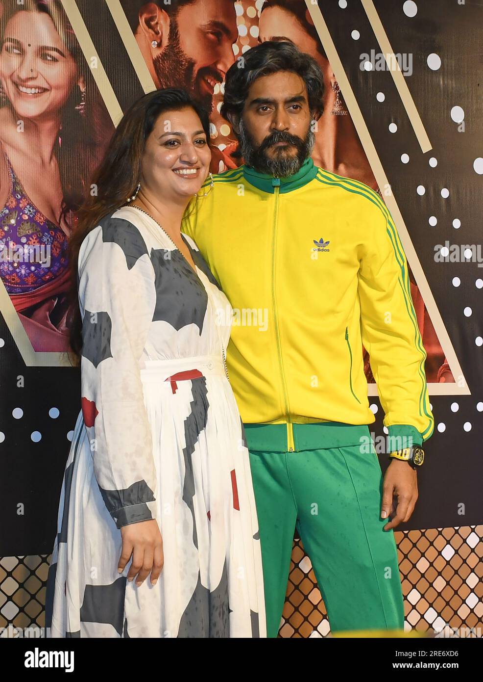 Mumbai, India. 25th July, 2023. L-R Nalini Datta Khaitan (wife of ...