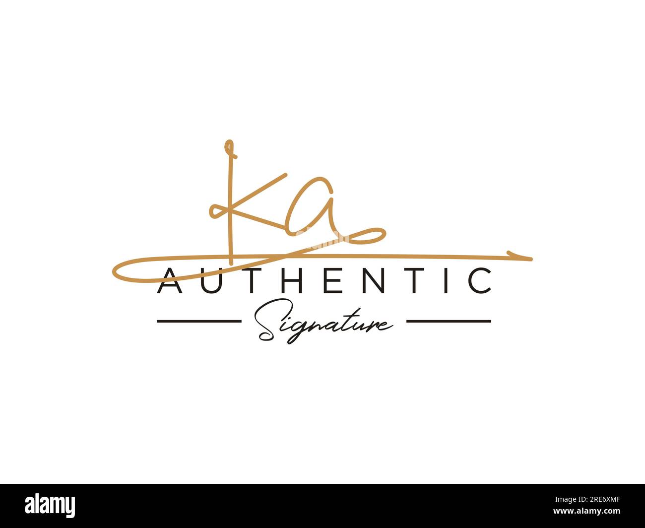 KA Signature Logo Template Vector Stock Vector Image & Art - Alamy