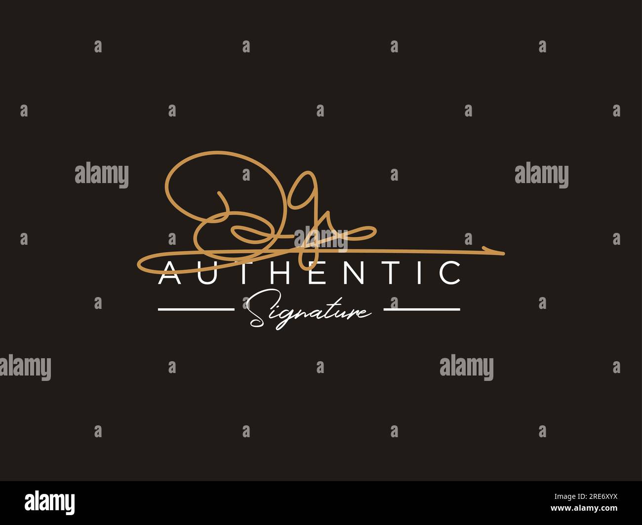 OG Signature Logo Template Vector Stock Vector Image & Art - Alamy