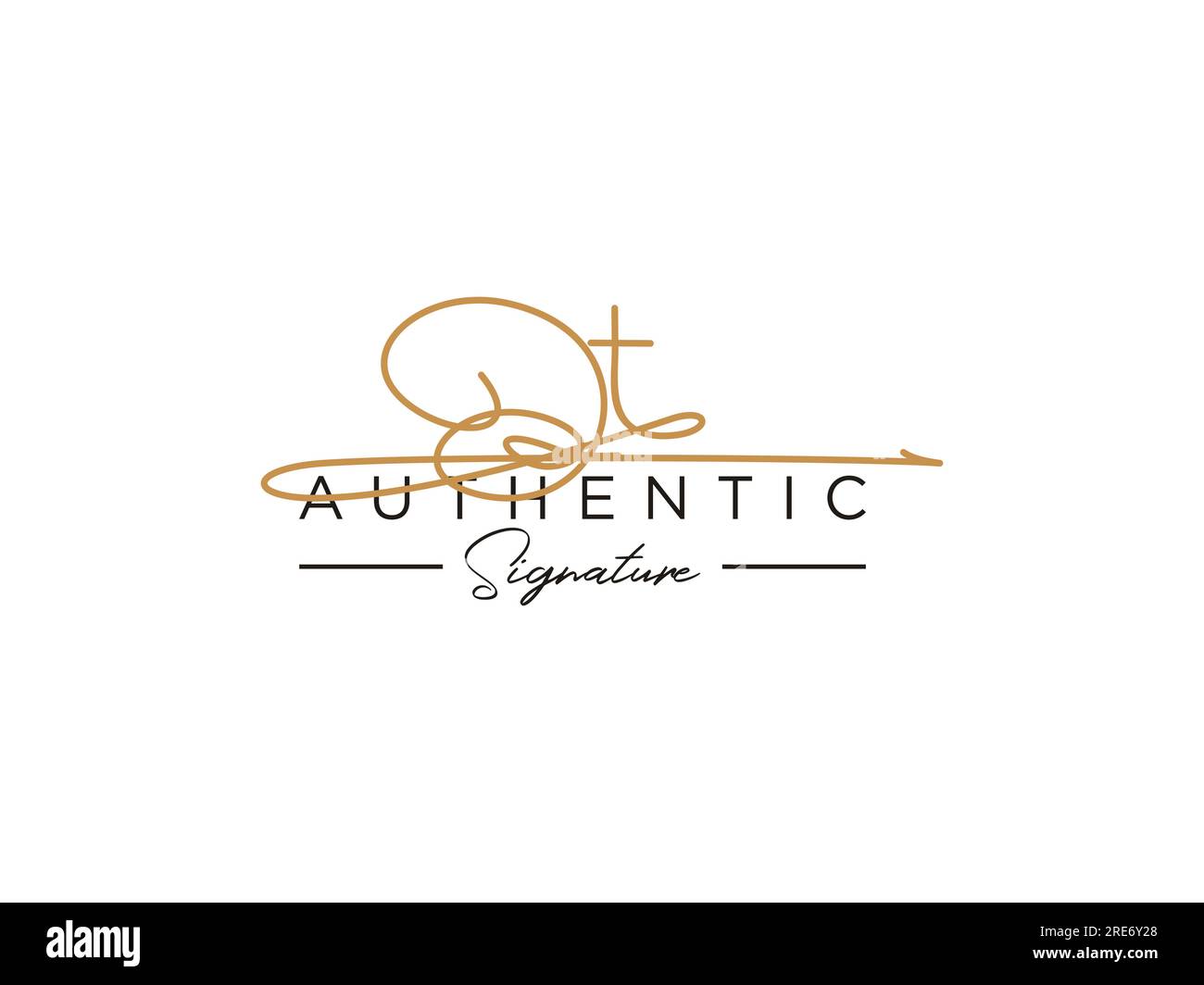 OT Signature Logo Template Vector Stock Vector Image & Art - Alamy