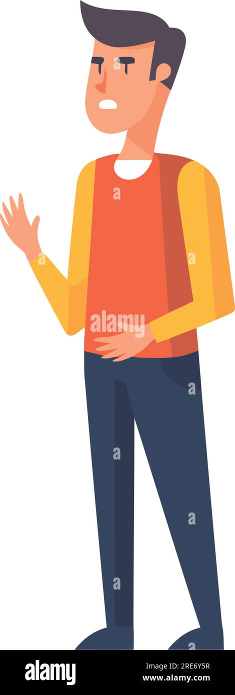 One person standing over white Stock Vector Image & Art - Alamy